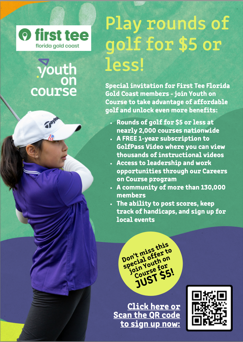 Youth On Course – Chapter Students Can Play For $5 – First Tee ...