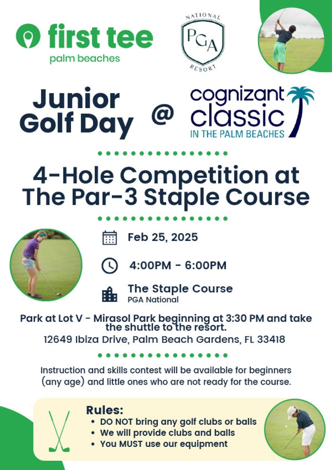 JUNIOR DAY AT THE COGNIZANT CLASSIC - First Tee - Florida Gold Coast